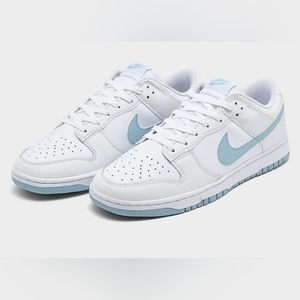 Nike | Shoes | Nike Dunk Low White University Blue Powder Blue Mens ...